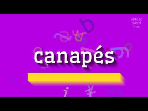 How to say "canapés"! (High Quality Voices)