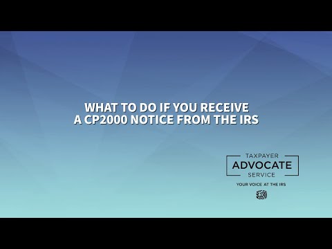 What to do if you receive a CP2000
