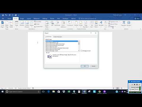 Embed Text file in MS Word document