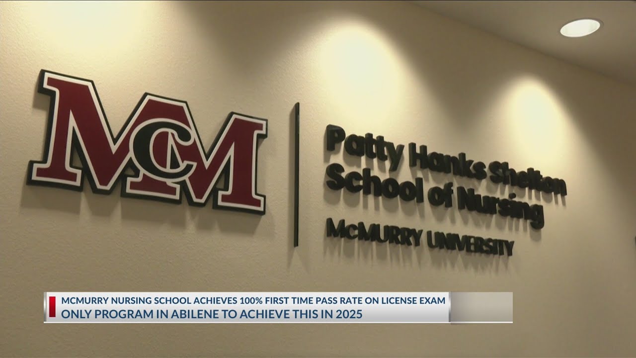 McMurry Nursing School achieves 100% first time pass rate on licensure exam