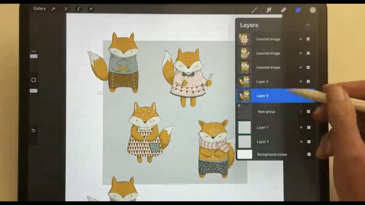 Procreate Tutorial - How to Make a Block Repeat Pattern