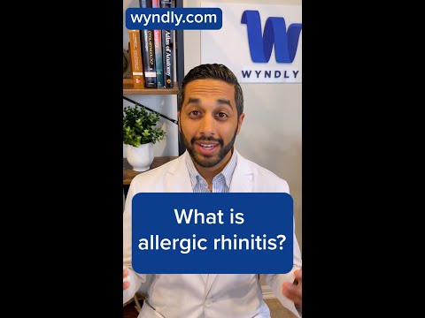 What is allergic rhinitis and how do you treat it? #shorts