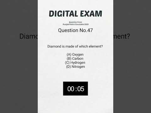 Question 47 - Diamond Is Made Of Which Element