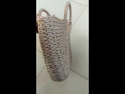 Straw Statement Capacity Shopping Bag