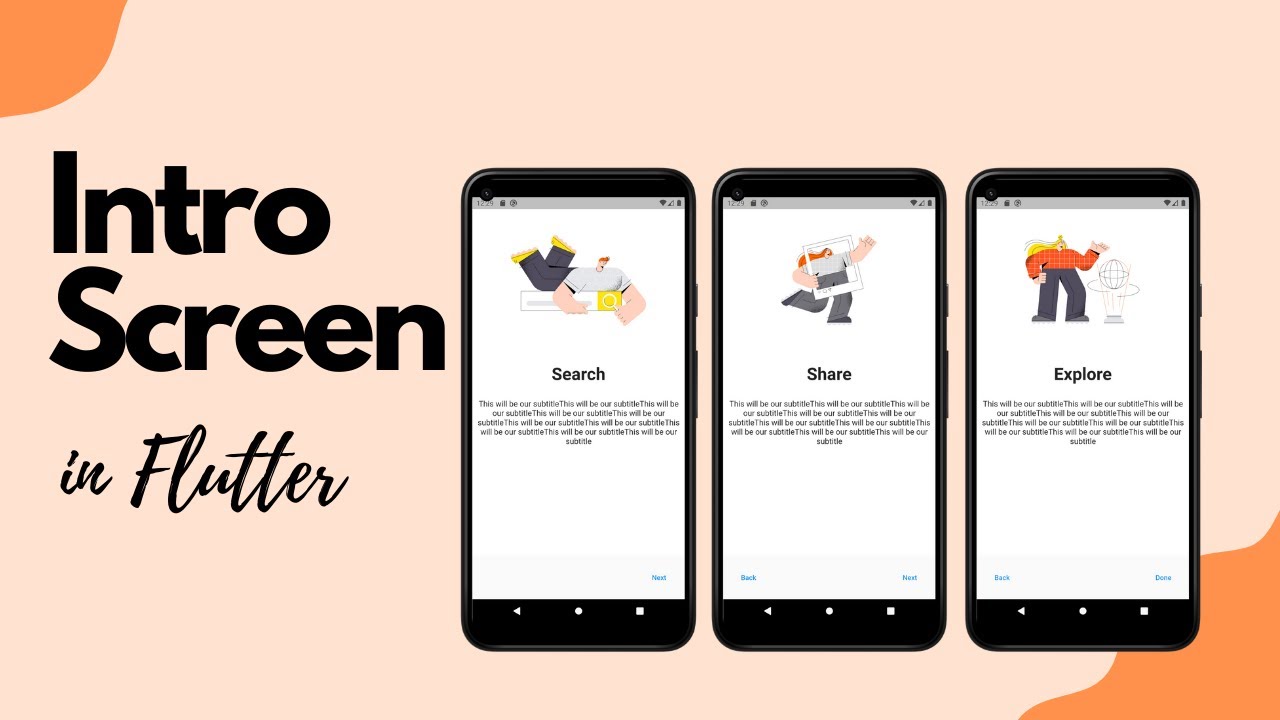 Flutter Introduction/Onboarding Screen Tutorial | PageView Basics | Flutter Tutorials