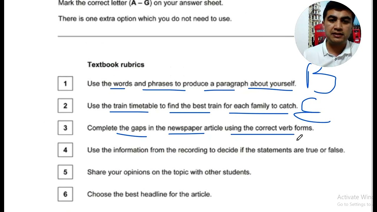 TEXTBOOK RUBRIC  MODULE 2! /TEST ANALYSIS