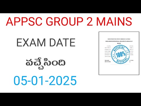 Appsc group 2 mains exam date 2024|Appsc group 2 mains exam schedule 2024|Appsc group 2 mains date