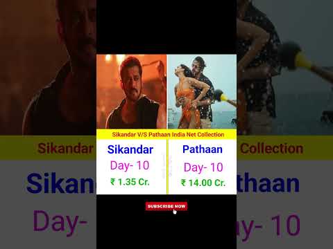Sikandar V/S Pathaan India Net Collection Day- 10 || #sikandar #salmankhan #pathan #sharukhkhan #srk