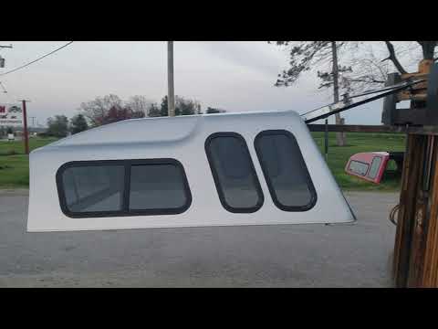 Walkaround used Jason fiberglass high-rise truck camper shell for sale 04-08 Ford F150 6.5 bed