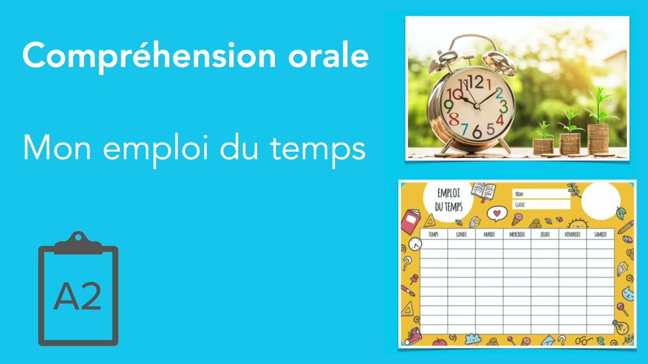 L'emploi du temps | A2