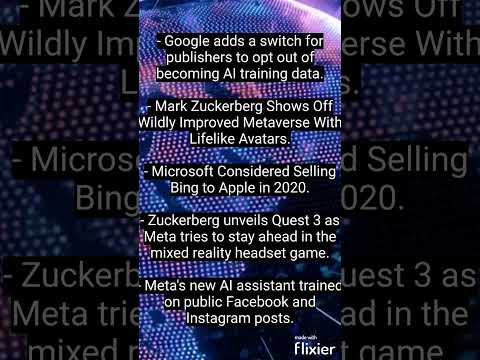 29 September 2023 Tech News #technologynews #google #metaverse #microsoft #meta #quest3 #bing #ai
