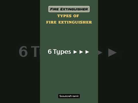 Fire Extinguishers | Scoutcraft-Tamil