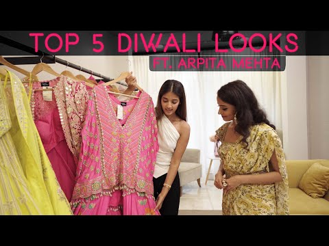 Top 5 Diwali Looks Feat Arpita Mehta! | Hauterfly