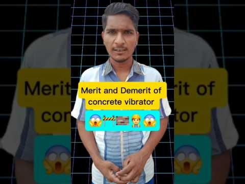 Merit and Demerit of concrete vibrator 🧱👷 #youtube #ytshorts #civilsqad #civilxpress #vibrator#facts