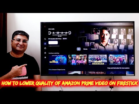How to lower quality of Amazon Prime Video app on Amazon TV Firestick