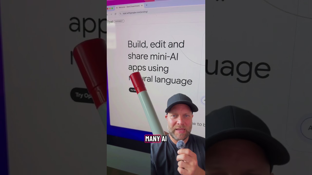 Google's free Opal AI creates workflows with plain language. No coding needed!#google #opal #ai