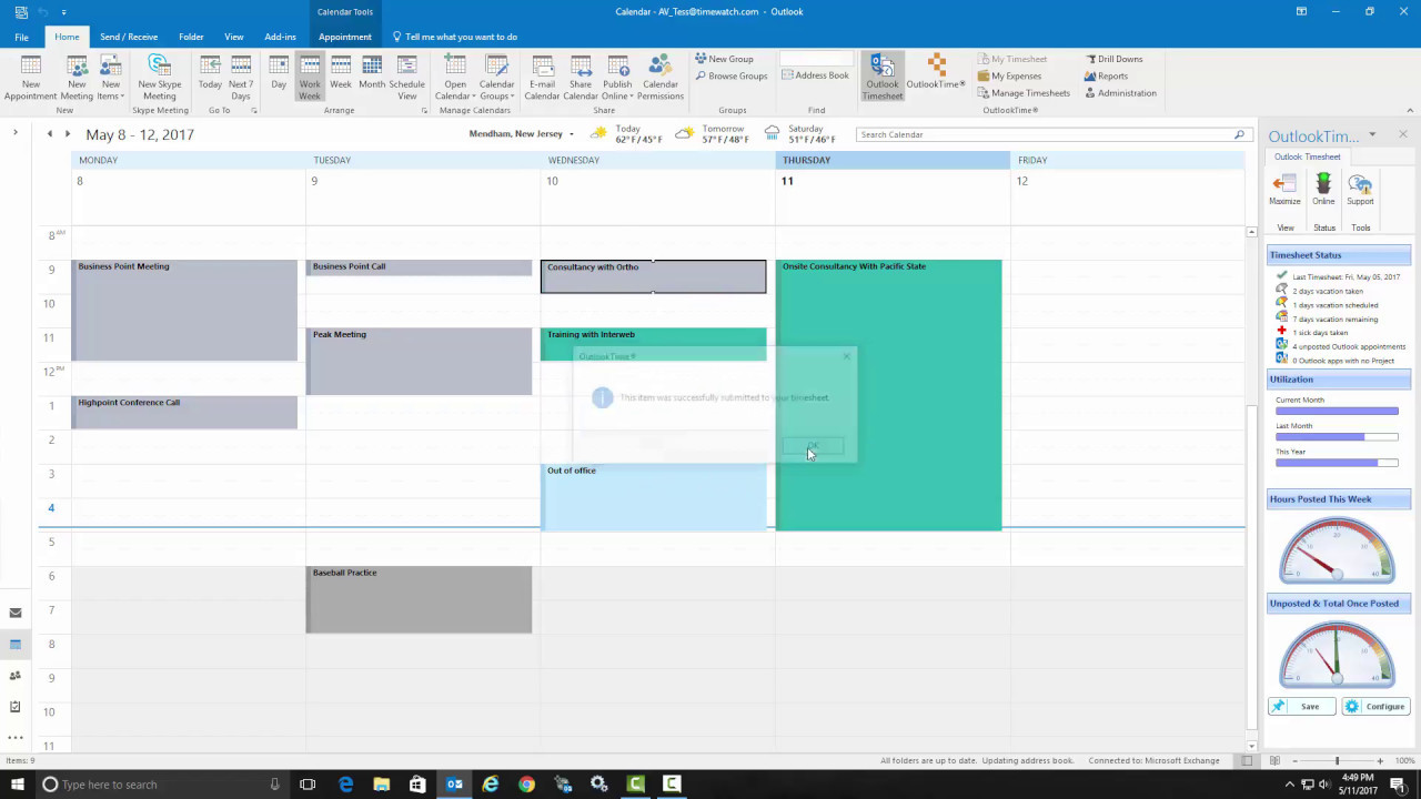 Convert Outlook Appointments into Timesheets with OutlookTime