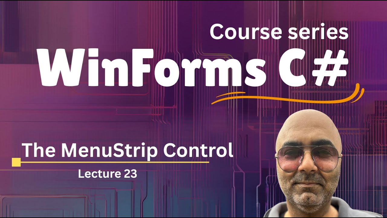 MenuStrip in Windows Forms  | WinForms Tutorial for Beginners