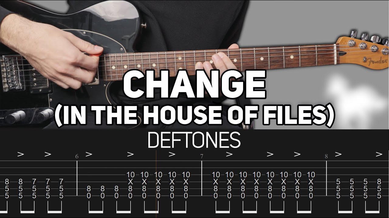 Deftones - Change (In The House Of Flies) (Guitar lesson with TAB)