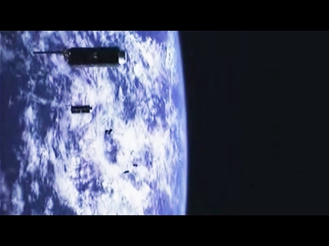 Video: Watch 104 satellites being thrown into orbit | Space-for-All at ...