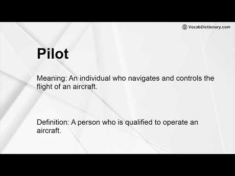 Pilot Meaning