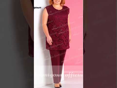 2022 Mother of the Bride Pant Suit with Detachable Jacket