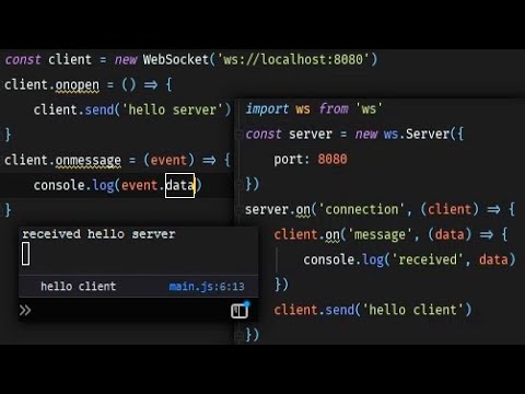 I created WebSocket connection