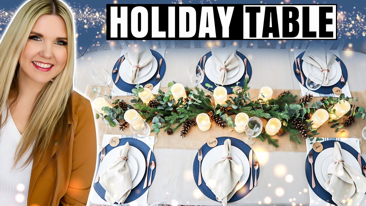 How to Decorate a Holiday Table like a Pro...No Skill Required!!