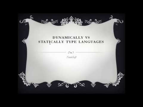 Statically typed Language vs Dynamically Typed Language