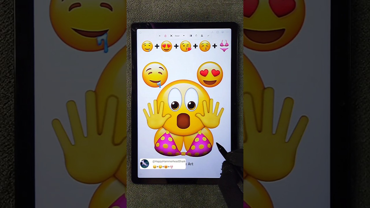 Sexy Emoji 🤤 #digitalart #emojichallenge #emojiart #emojimix