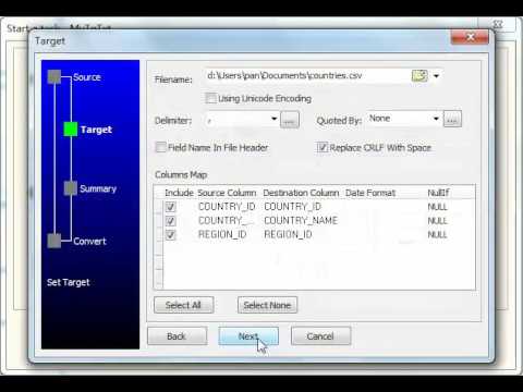 Export data from MySQL table to CSV file