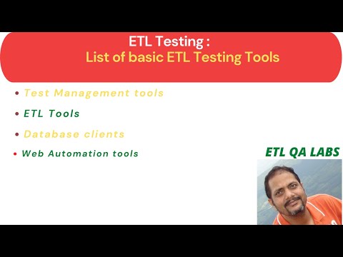 ETL Testing | List of basic ETL Testing Tools