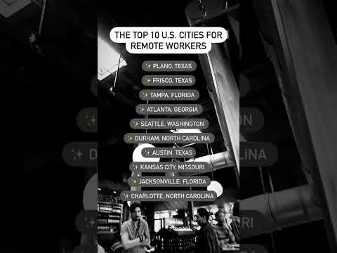 Top 10 Cities for Remote Work #FlexJobs #RemoteWork #RemoteJobs #workfromhomejobs