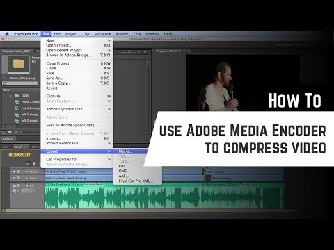 How to use Adobe Media Encoder to compress video (Without Losing Quality)