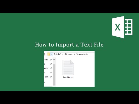 Excel - How to Import Text or CSV Files