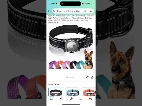 Honest review of AirTag dog collars ip68 waterproof compatible