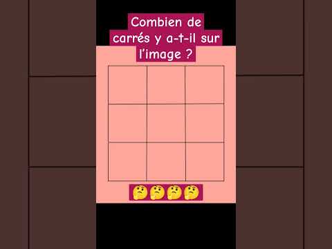 Combien de carrés y a-t-il sur l’image ? #math #challenge #étude #mathschallenge