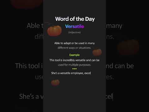 what is the meaning of Versatile - Word of the Day #english #wordoftheday #englishlanguage
