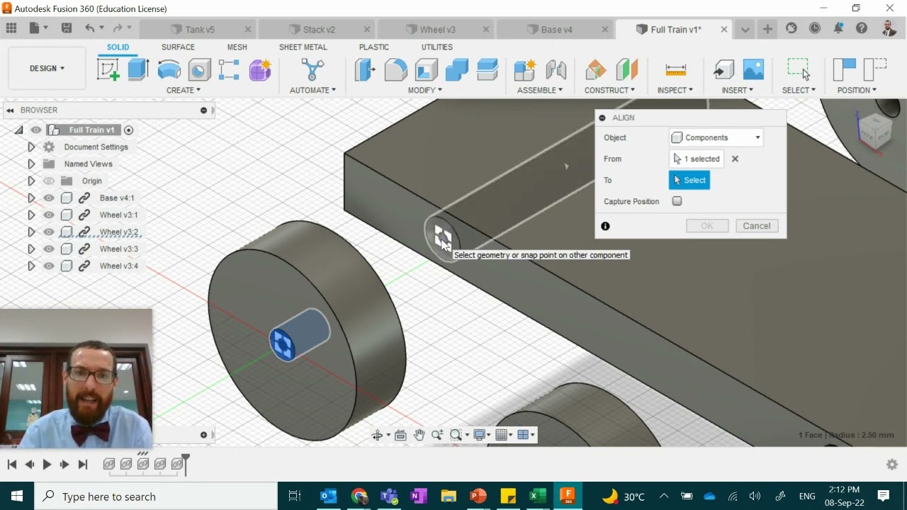 Fusion 360: Creating an Assembly (Top Down)