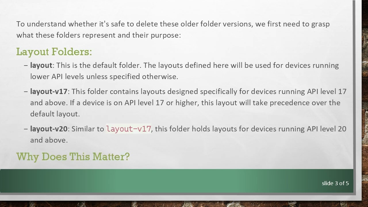 Resolving the Android Studio Layout Update Issue: Should You Delete Older Folders?