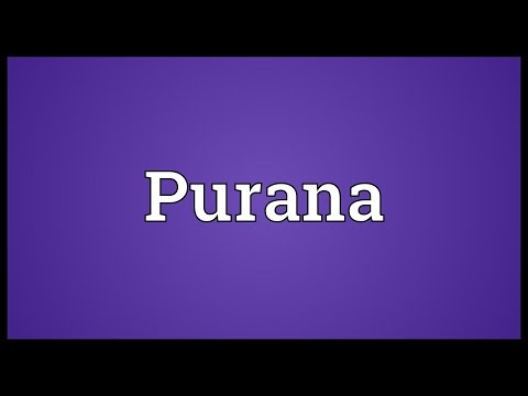 Purana Meaning