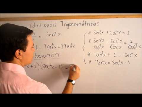 IDENTIDAD TRIGONOMETRICA DE TERMINOS EXPRESADOS EN SECANTE A TANGENTE
