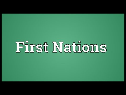 First Nations Meaning
