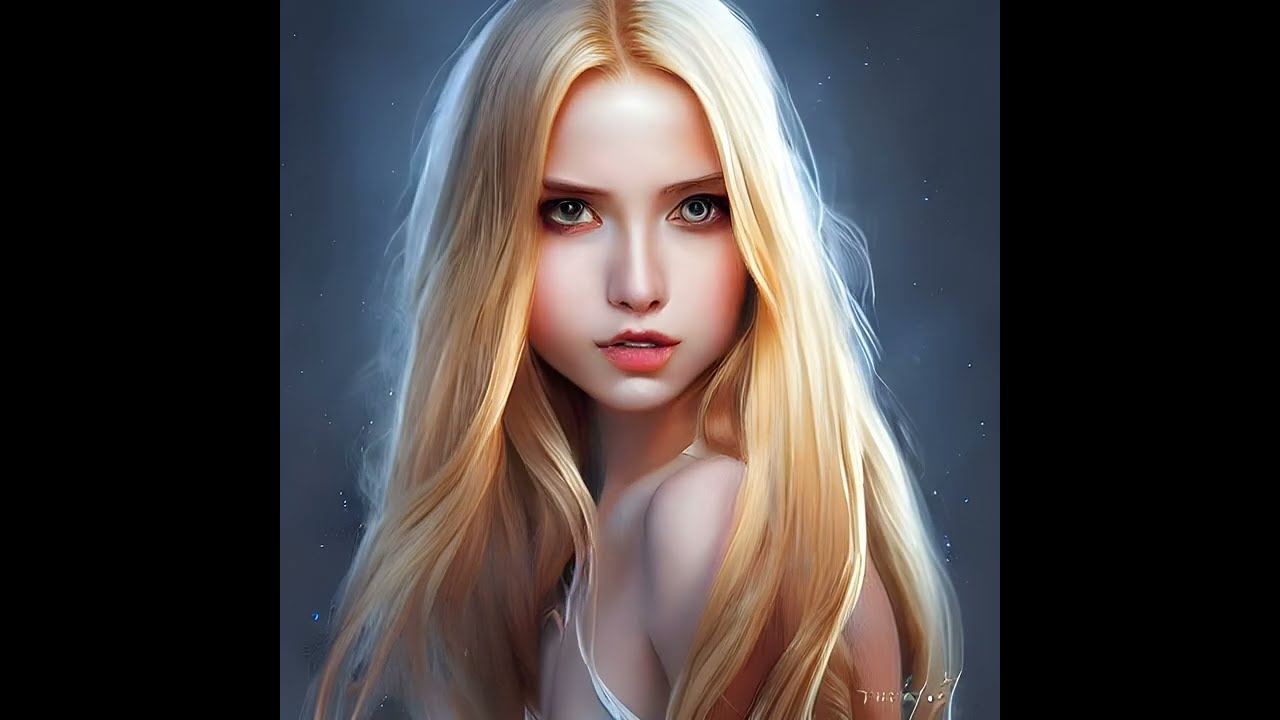 Girl with Blonde Hair - AI Generated Video | Stable Diffusion