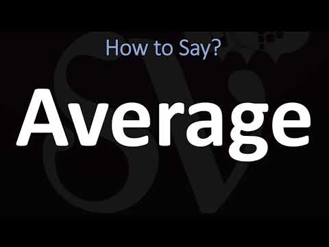 How to Pronounce Average? (CORRECTLY)