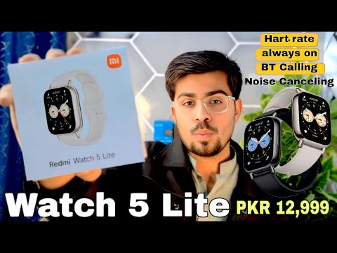 Xiaomi Redmi Watch 5 Lite Unboxing And Review Price In Pakistan | HD Display | Amoled Always On