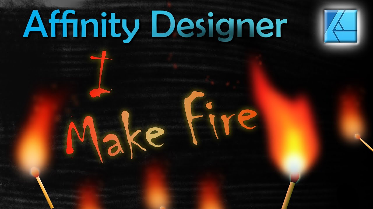 I Make Fire! - Affinity Designer - Make Fire using Vector Shapes Easy Tips Tutorial
