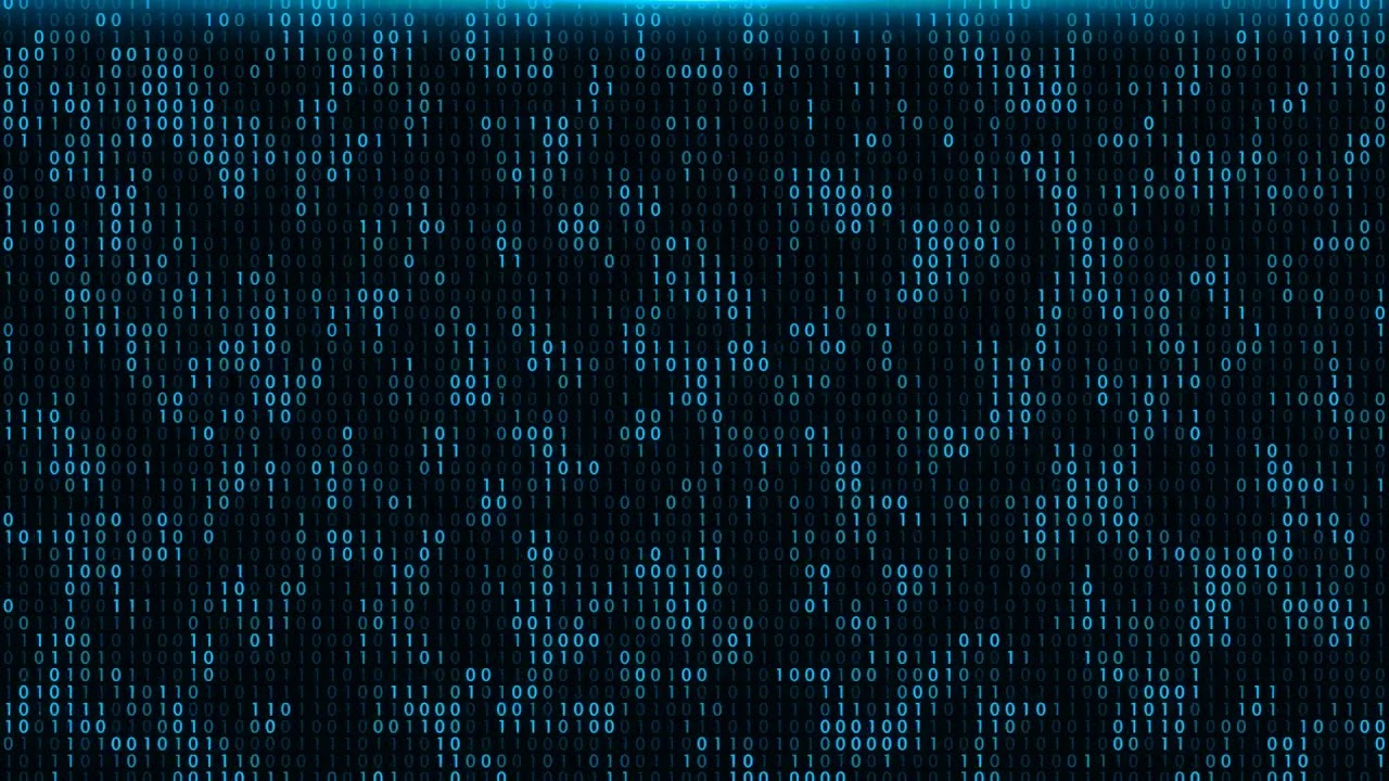 #Computer binary #matrix digital rain information flow High tech digital matrix binary code falling.