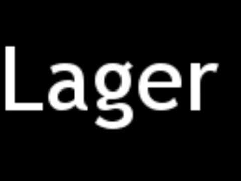 How To Pronounce Lager