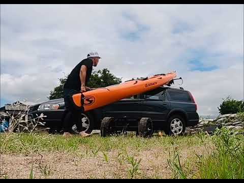 How I put my kayak on the car roof